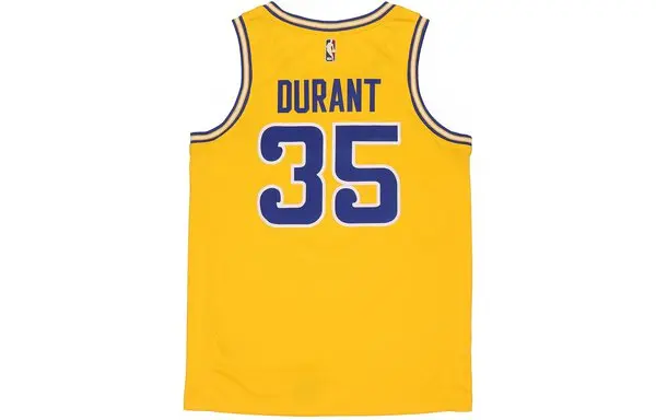 Nike Golden State Warriors Swingman Connected Jersey Durant Edition - Yellow