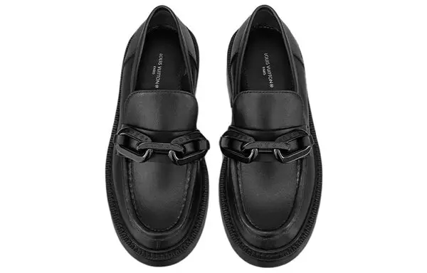LOUIS VUITTON Academy Loafers With Chain