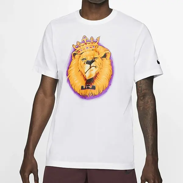 Nike Lbj Dry Tee James Printed Tee - White