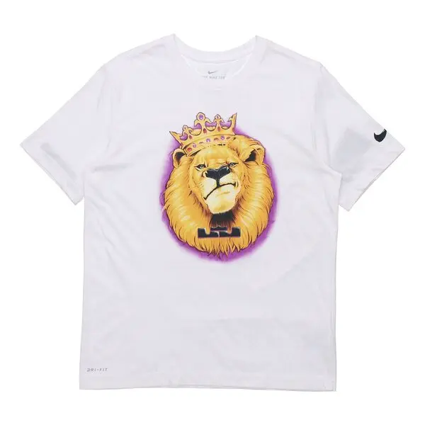 Nike Lbj Dry Tee James Printed Tee - White