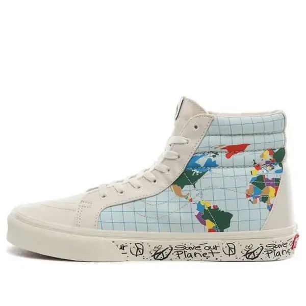 VANS Save Our Planet X Sk8-hi Reissue High Top Sneakers - White
