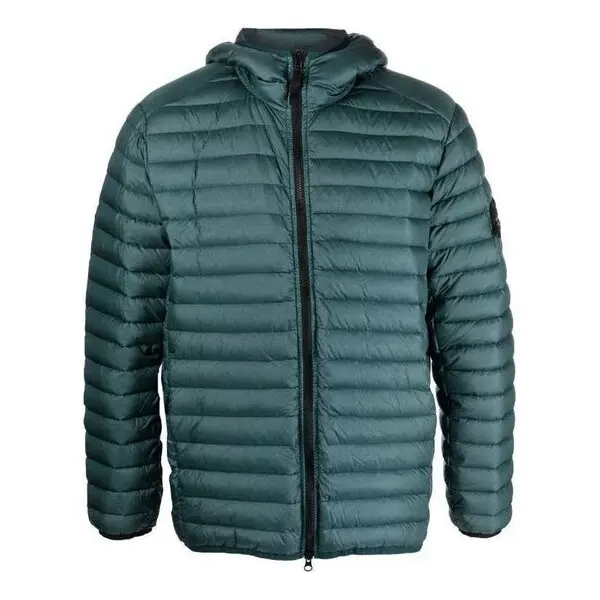Stone Island Packable Loom Woven Chambers R-nylon Down-tc Jacket - Green