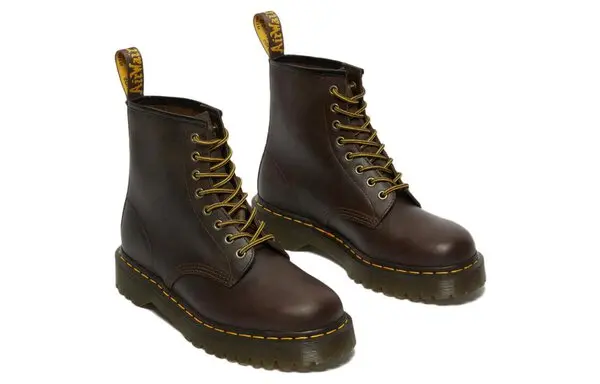 Dr. Martens 1460 Bex Crazy Horse Leather Lace Up Boots - Dark Brown