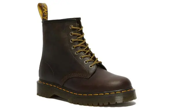Dr. Martens 1460 Bex Crazy Horse Leather Lace Up Boots - Dark Brown