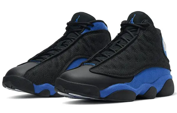 JORDAN Air Retro High Top Sneakers - Black/white/hyper Royal