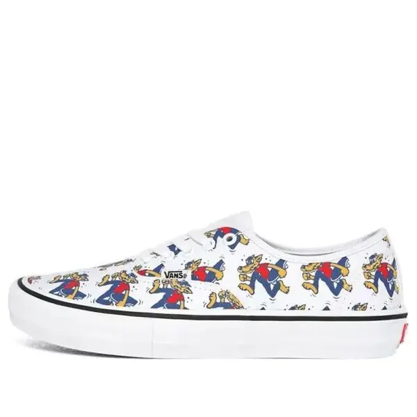 VANS Skate Authentic Pro "wolf" Print Sneakers - White/blue