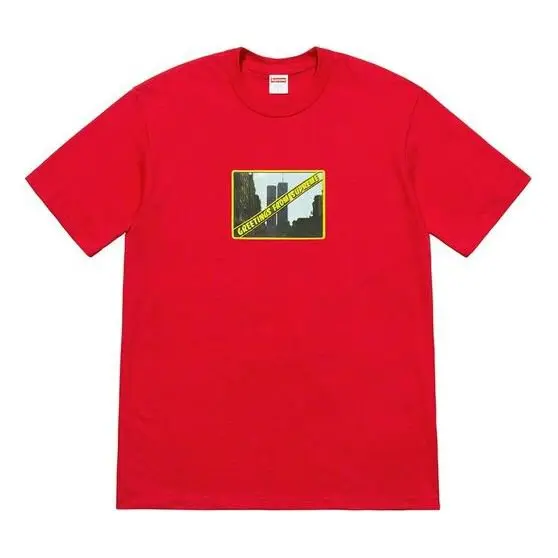 Supreme Ss19 Greetings Tee Short Sleeve - Red
