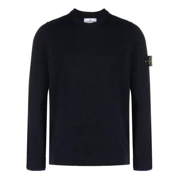 Stone Island Wool Knit Pullover - Black