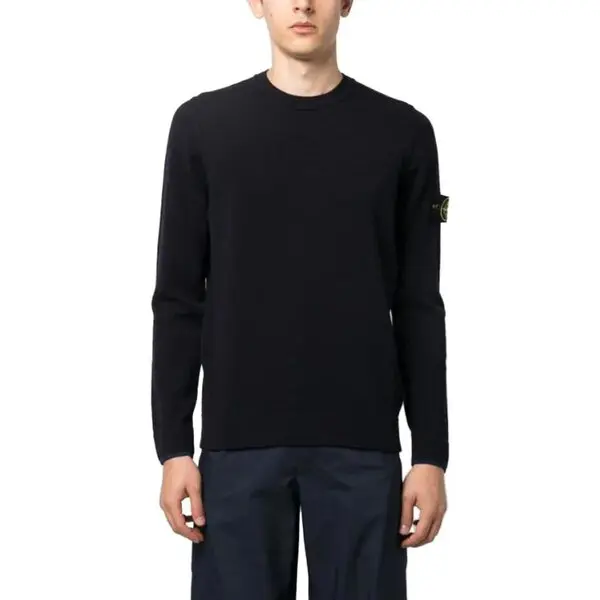 Stone Island Wool Knit Pullover - Black