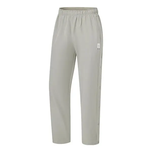 LI-NING Badfive Logo Sweatpants 'grey - Grey/white
