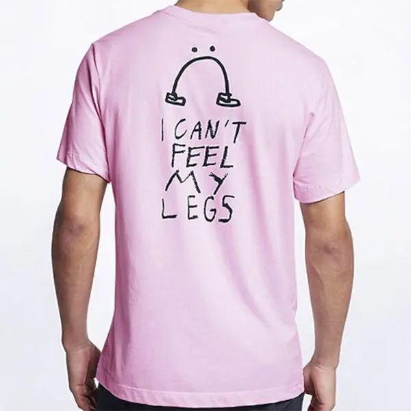 Nike I Can't Feel My Legs" Graphic Tee - Pinkred