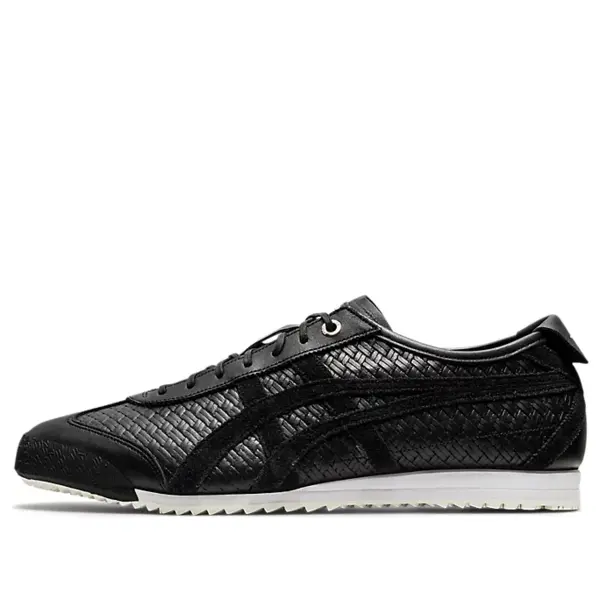 Onitsuka Tiger Mexico 66 Sd Woven Leather Sneakers - Black