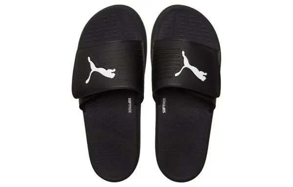 PUMA Softride Slide Sandals - Black/white