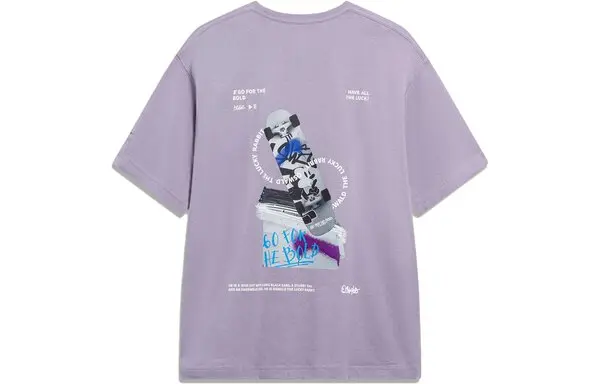 LI-NING X Disney Oswald Graphic T-shirt 'light Purple