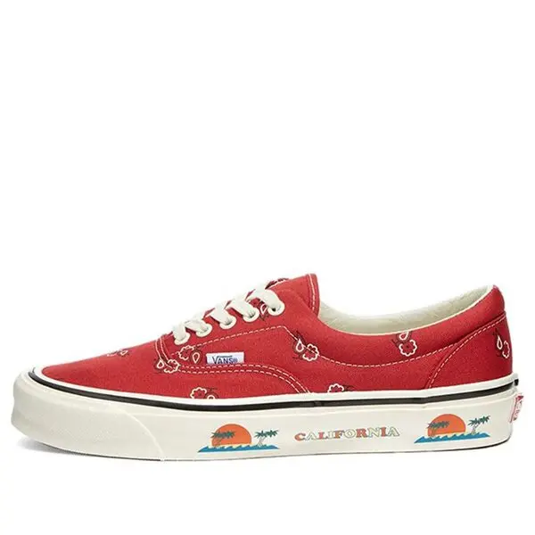 VANS Og Era Lx "paisley Pompeian " Low Top Sneakers - Red
