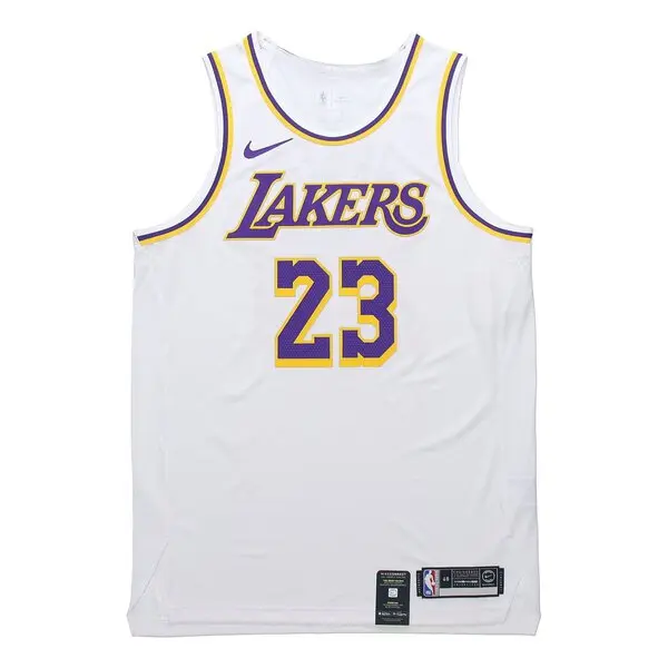 Nike Nba Los Angeles Lakers Lebron James No. 23 Vaporknit Jersey - White