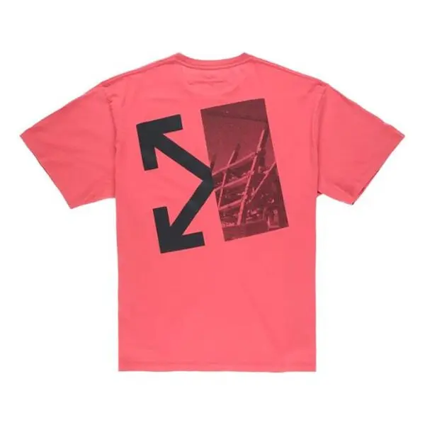 Off-White Splitted Arrows Short Sleeve Tee - Red
