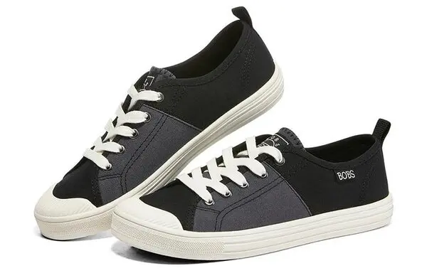 Sketchers Bobs Low Top Lace-up Sneakers - Gray/black