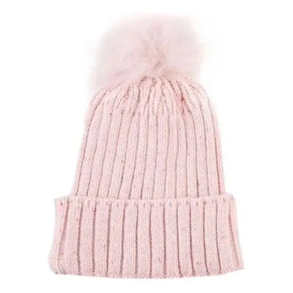 CONVERSE Ribbed Wool Beanie With Pom