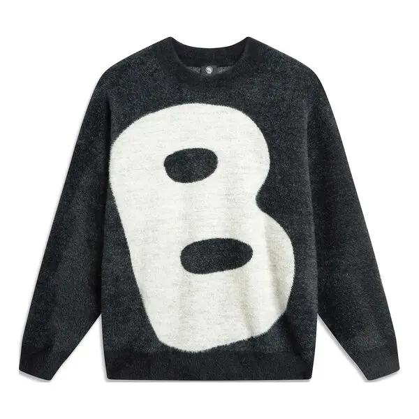 LI-NING Badfive Knit Sweater - Black/white