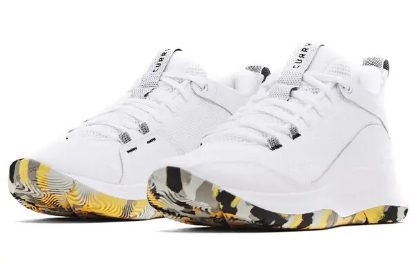 Under Armour 3z5 Curry Mid Top Sneakers - White