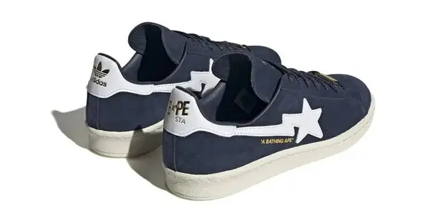 Adidas X A Bathing Ape Campus 80s '30th Anniversary Navy - Collegiate Navy/cloud White/off White