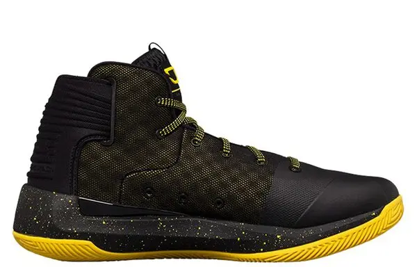 Under Armour Curry 3zer0 Basketball Sneaker - Black/yellow