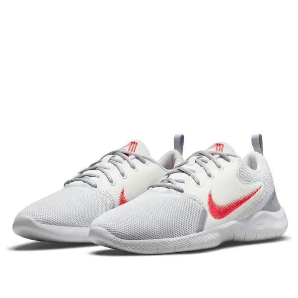 Nike Flex Experience Run 10 Low Top Sneakers - White/grey/red
