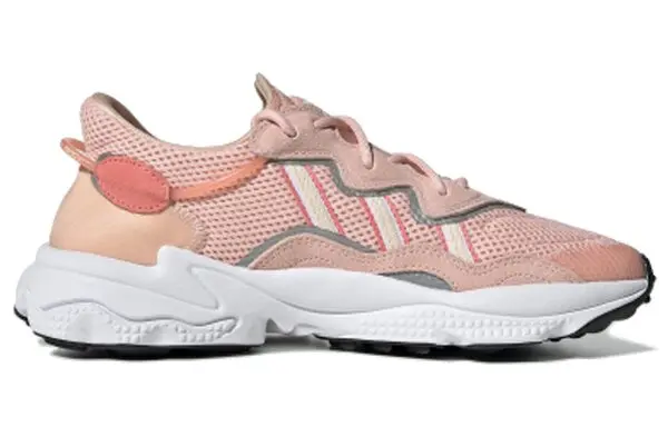 Adidas Ozweego Lace Up Sneakers - Pink/red/light Cream