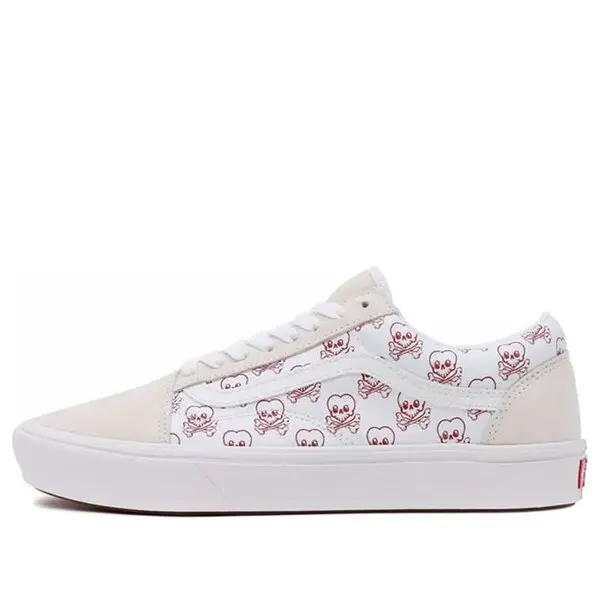 VANS Comfycush Old Skool Sneakers With Graphic Detail - White/red