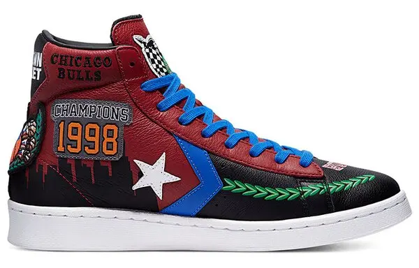 CONVERSE Chinatown Market X Pro Leather High 'bulls Championship Jacket