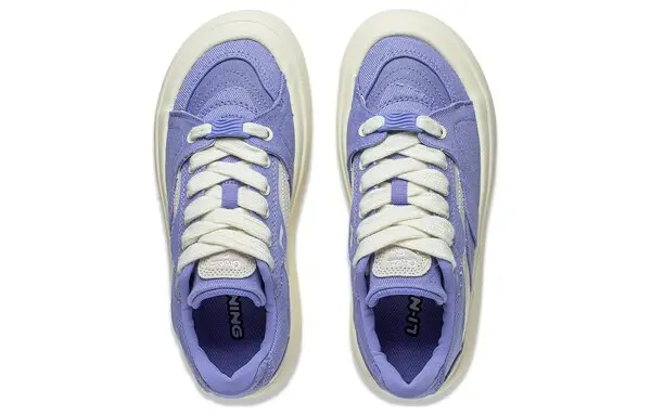 LI-NING Puff Platform Sneakers - Purple/beige