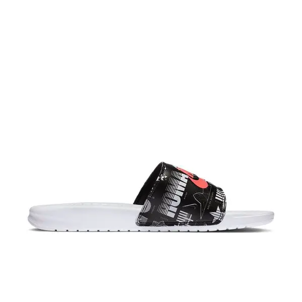 Nike Benassi Jdi Print Slides - White/black