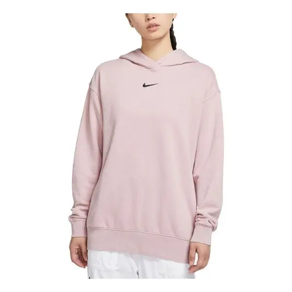 Nike Sw Collection Essentials Athleisure Hoodie - Pinkred