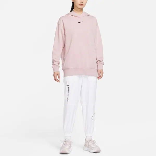 Nike Sw Collection Essentials Athleisure Hoodie - Pinkred