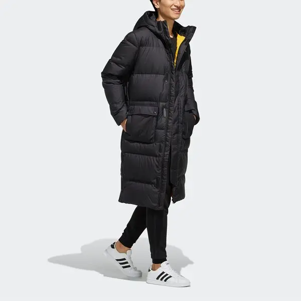 Adidas Neo High Collar Long Down Jacket
