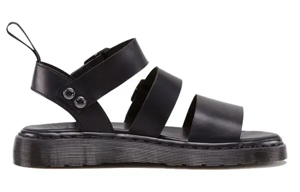 Dr. Martens Gryphon Brando Leather Gladiator Sandals - Black