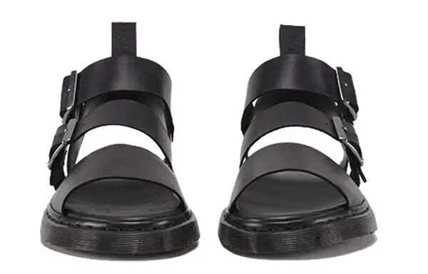 Dr. Martens Gryphon Brando Leather Gladiator Sandals - Black