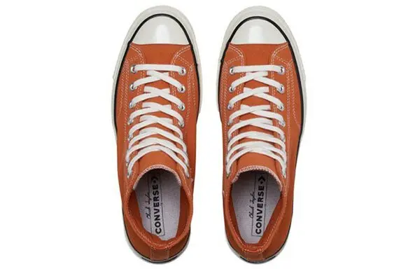 CONVERSE Chuck 70 Hi High Top Sneakers - Orange/white