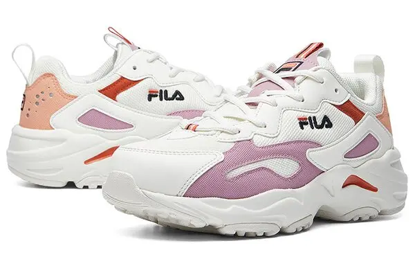 FILA Tracer Casual Sneakers - White/purple