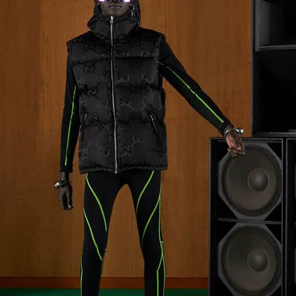 Gucci Jumbo Gg Canvas Puffer Vest