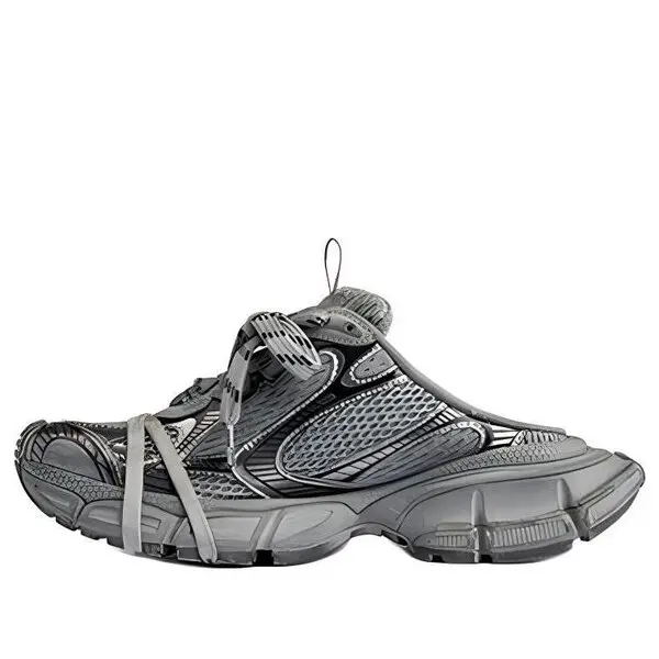 Balenciaga 3xl Mules - Grey/silver/black
