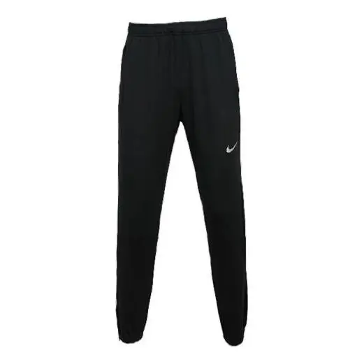 Nike Dri-fit Breathable Small Knit Sports Long Pants - Black