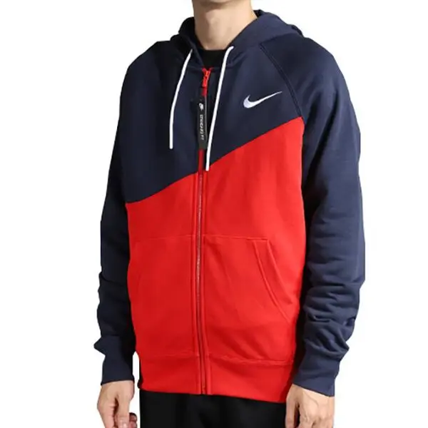 Nike Zipper Splicing Hooded Jacket