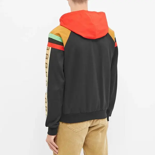 Gucci Vintage Patchwork Hooded Zip-up Jacket - Multi-color