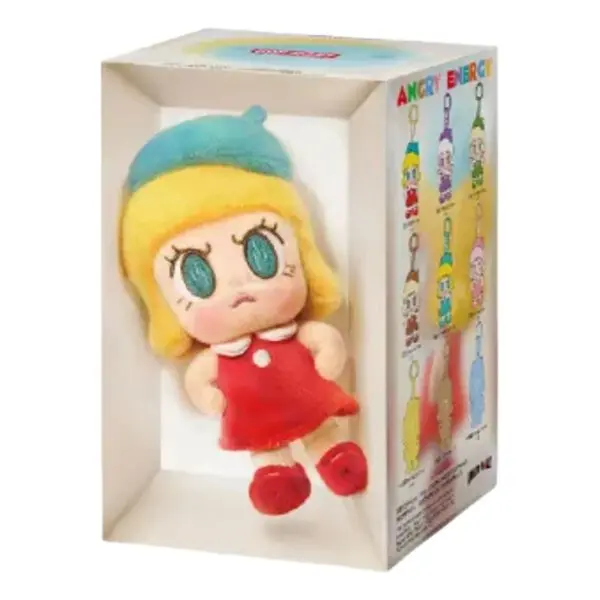 POP MART Angry Molly Plush Pendant Seal Case - Multi-color