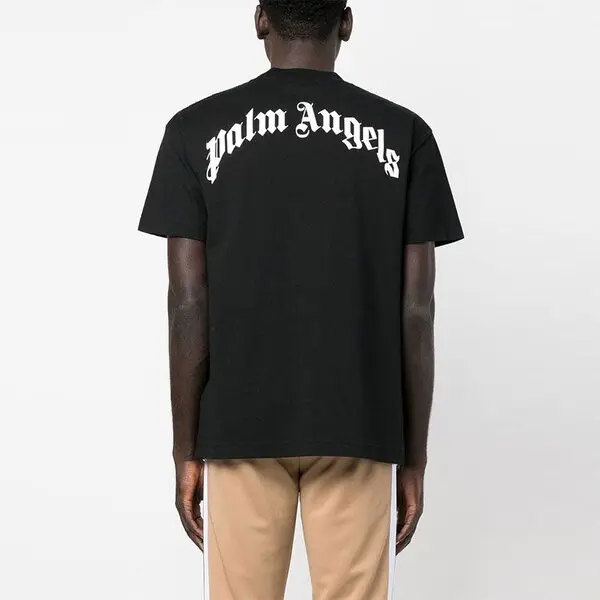 Palm Angels Bear-print Classic T-shirt - Black