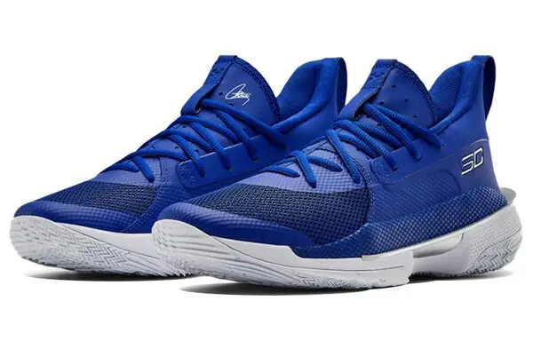 Under Armour Curry Low Top Athletic Sneakers - Blue