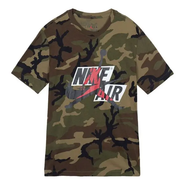 JORDAN Jumpman Classics Camouflage T-shirt - Olive Green