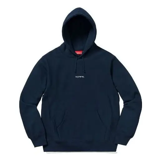 Supreme Fw18 Trademark Hooded Sweatshirt - Navy